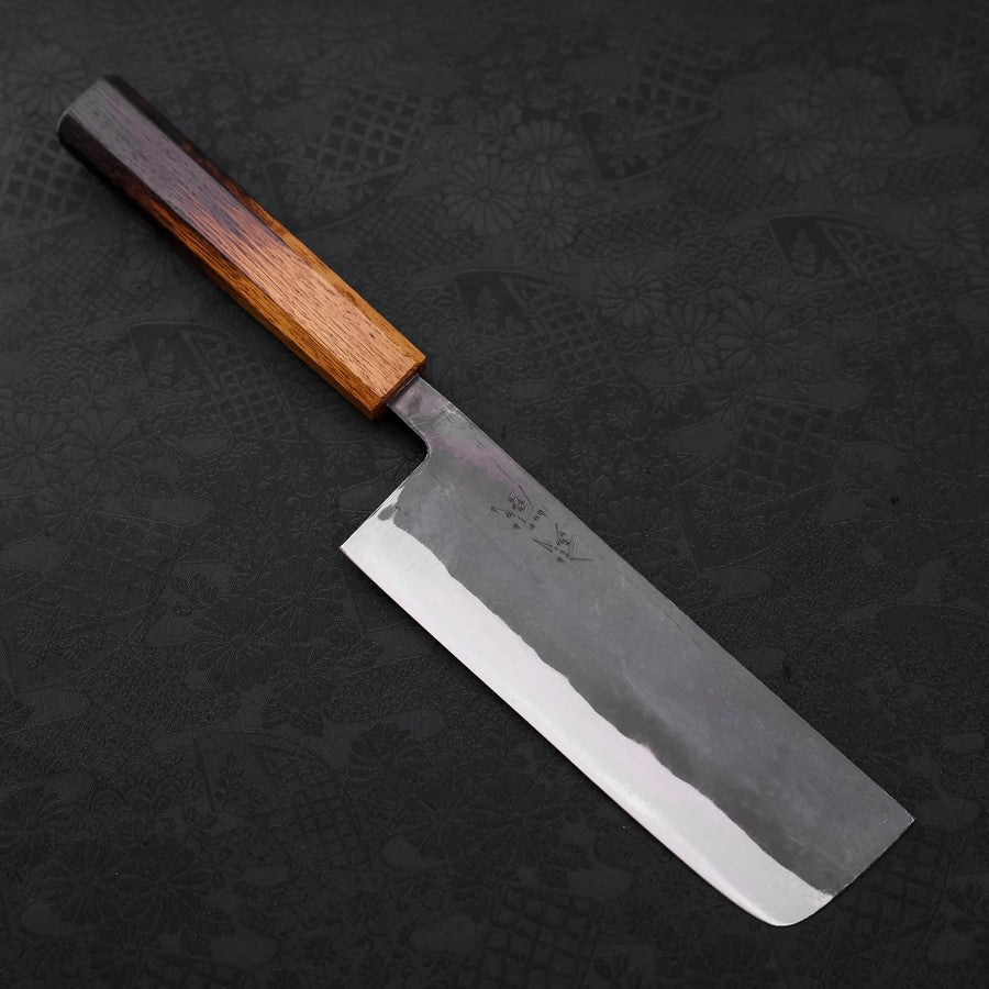 Nakiri Blue Steel #2 Kurouchi Yaki Urushi Griff 165mm – MUSASHI_DE